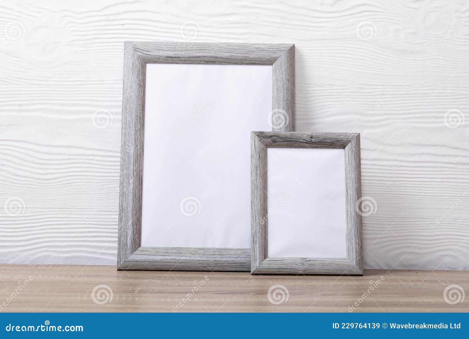 Composition of White Cards in Frames with Copy Space on White ...