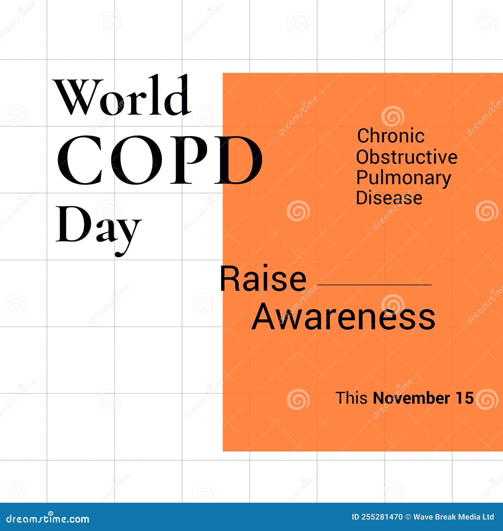 Composition Of World Copd Day Raise Awareness Text Over White And ... Composition Of World Copd Day Raise Awareness Text Over White And ...