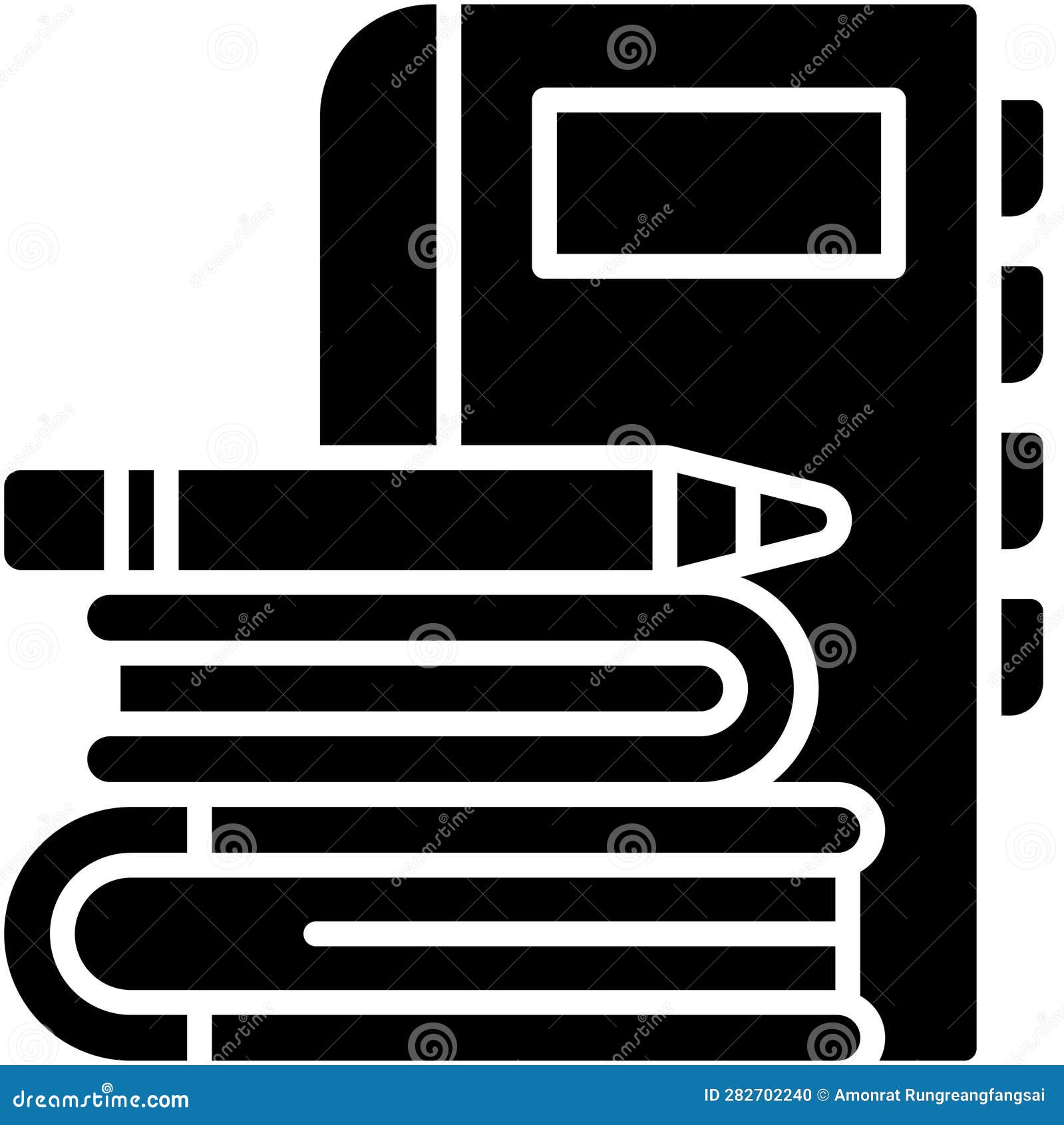 Composition Writing Icon, High School Related Vector Illustration Stock ...