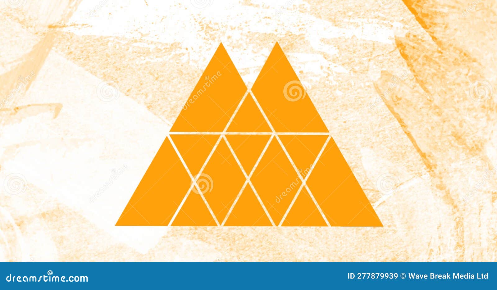 Yellow Triangles Rough Texture Of Rubber Or Carpet Coating Stock Photo ...