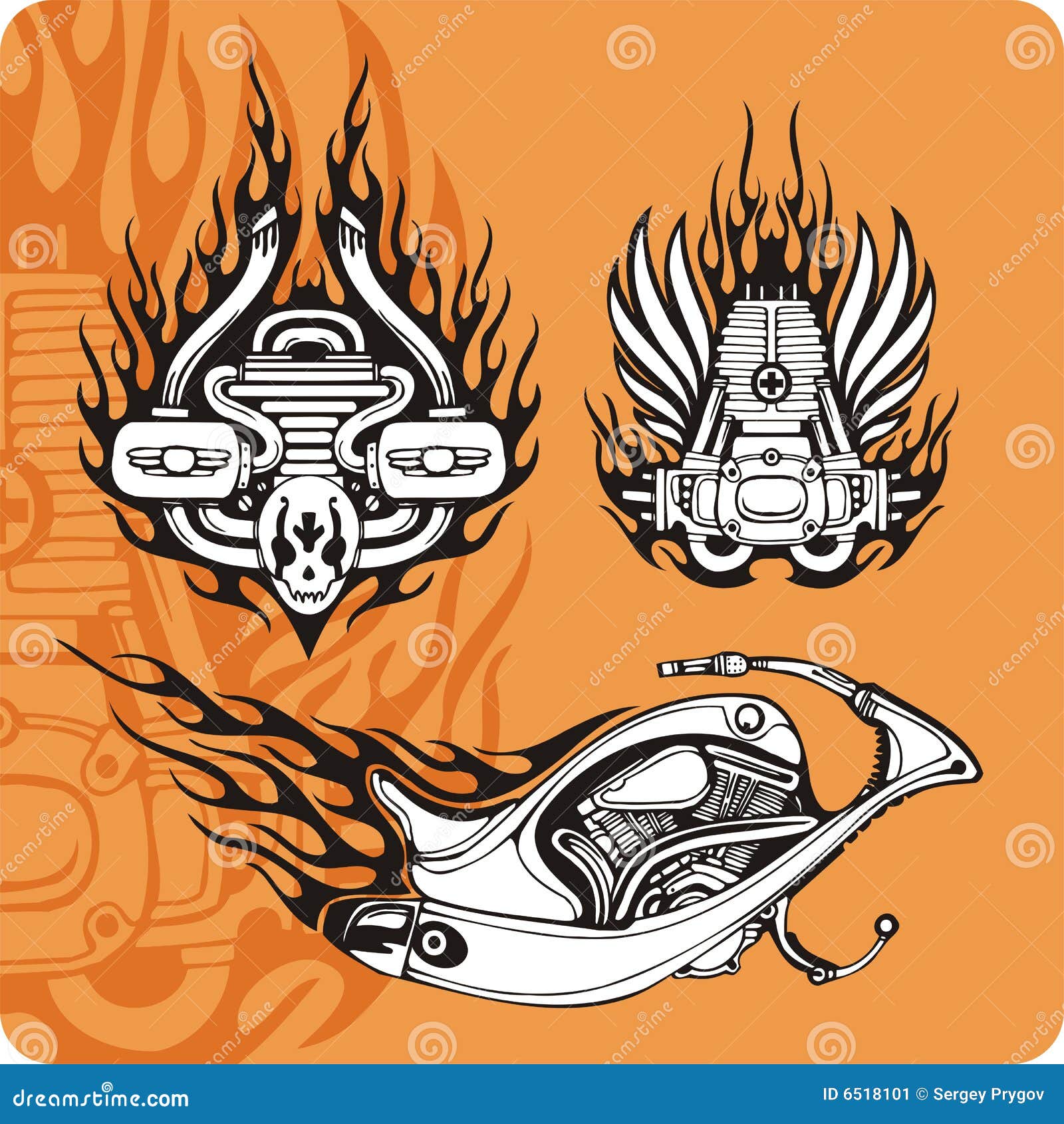 Compositions De Moto - Positionnement 4 Illustration Stock ...