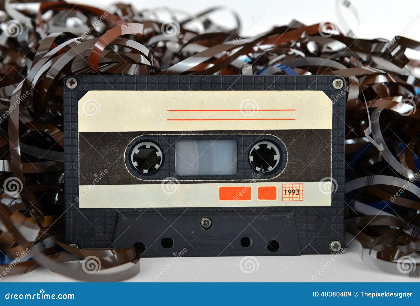 Composizione Nel Nastro E Nell'audio Cassetta Immagine Stock - Immagine ...