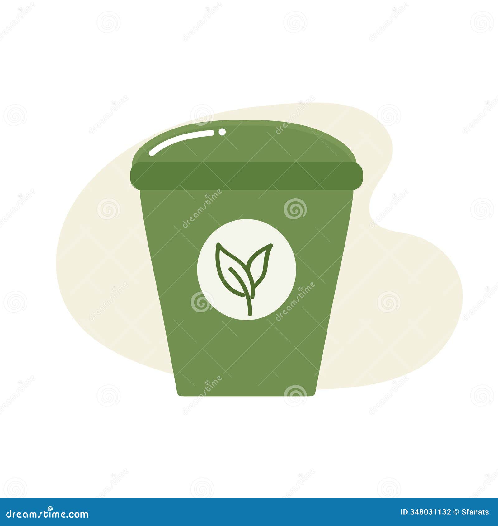 Compost Bean Concept Icon Clipart Logtotype Isolated Vector ...