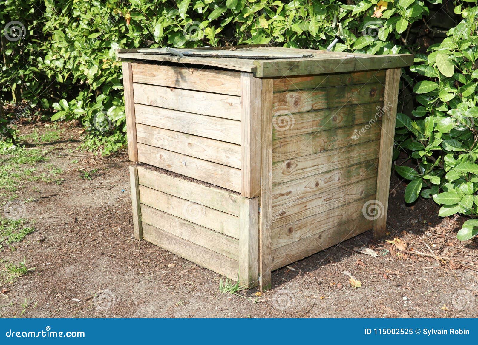 Compost Bin with Organic Material Stock Image - Image of composte ...
