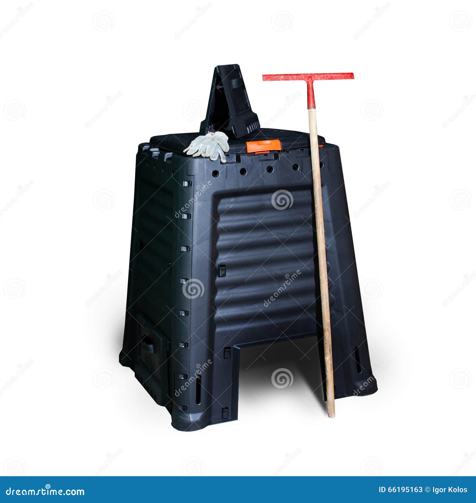 Compost Bin stock image. Image of space, isolated, objects - 66195163