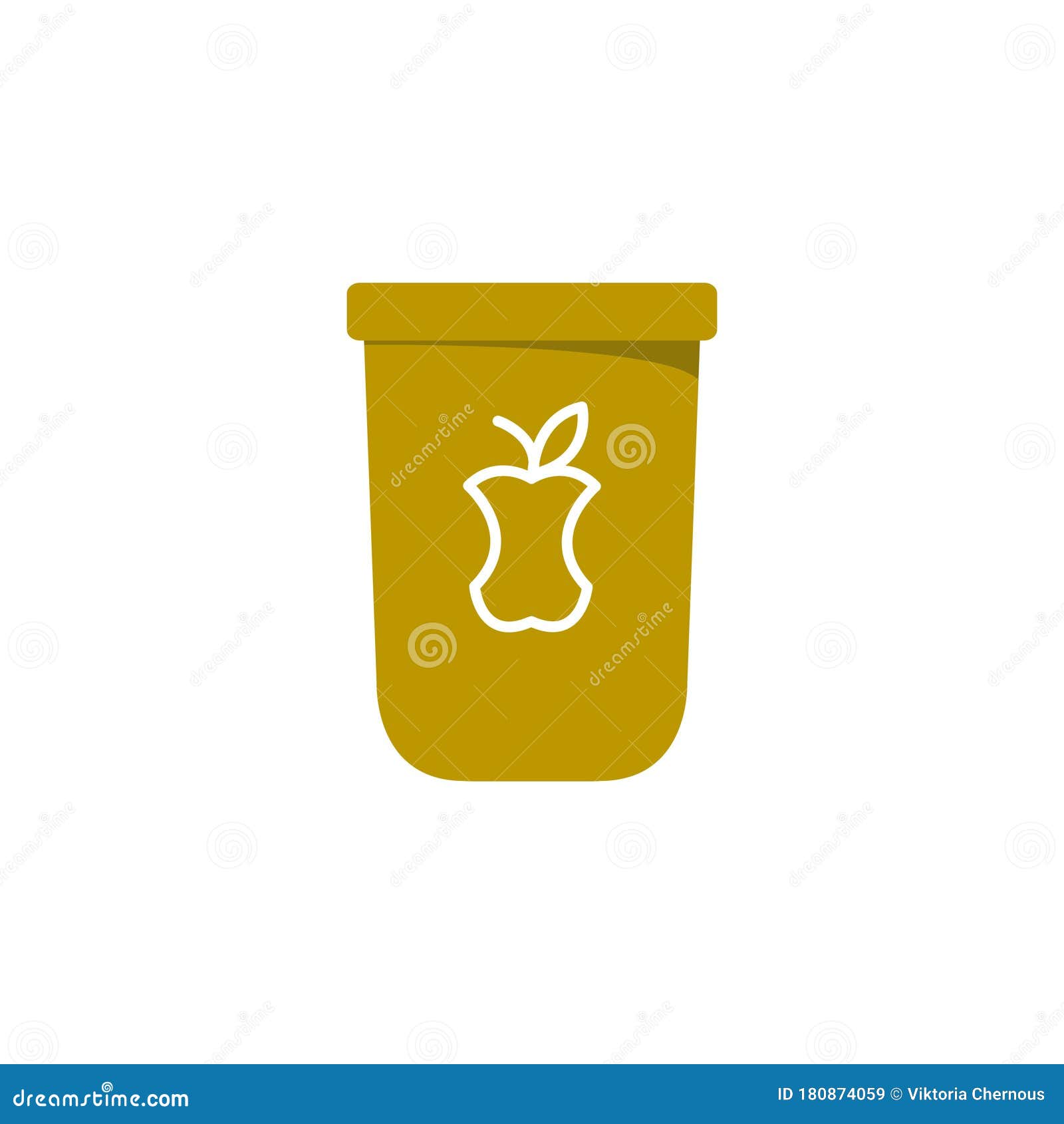 Compost Flat Icon, Vector Illustration Stock Illustration ...