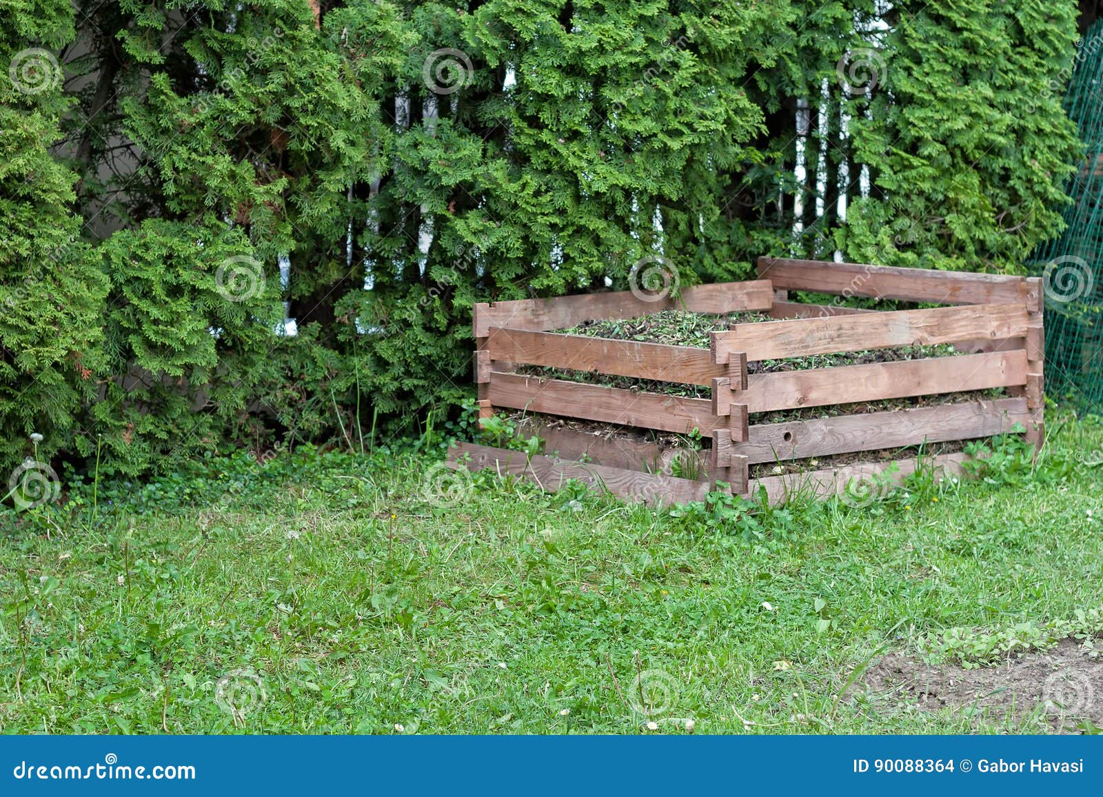 Compost frame stock photo. Image of dump, garden, lawn - 90088364