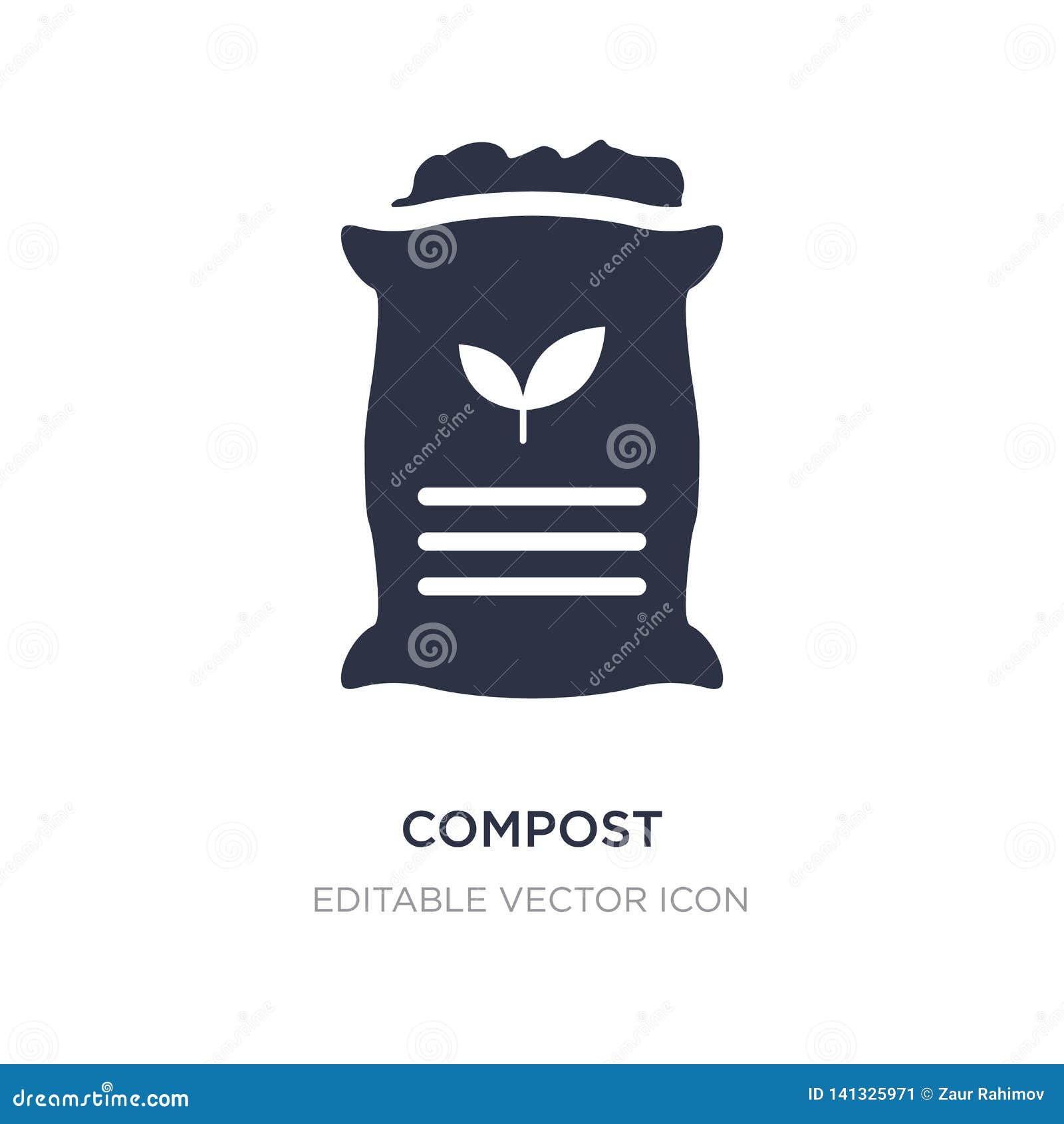 Compost Icon on White Background. Simple Element Illustration from ...