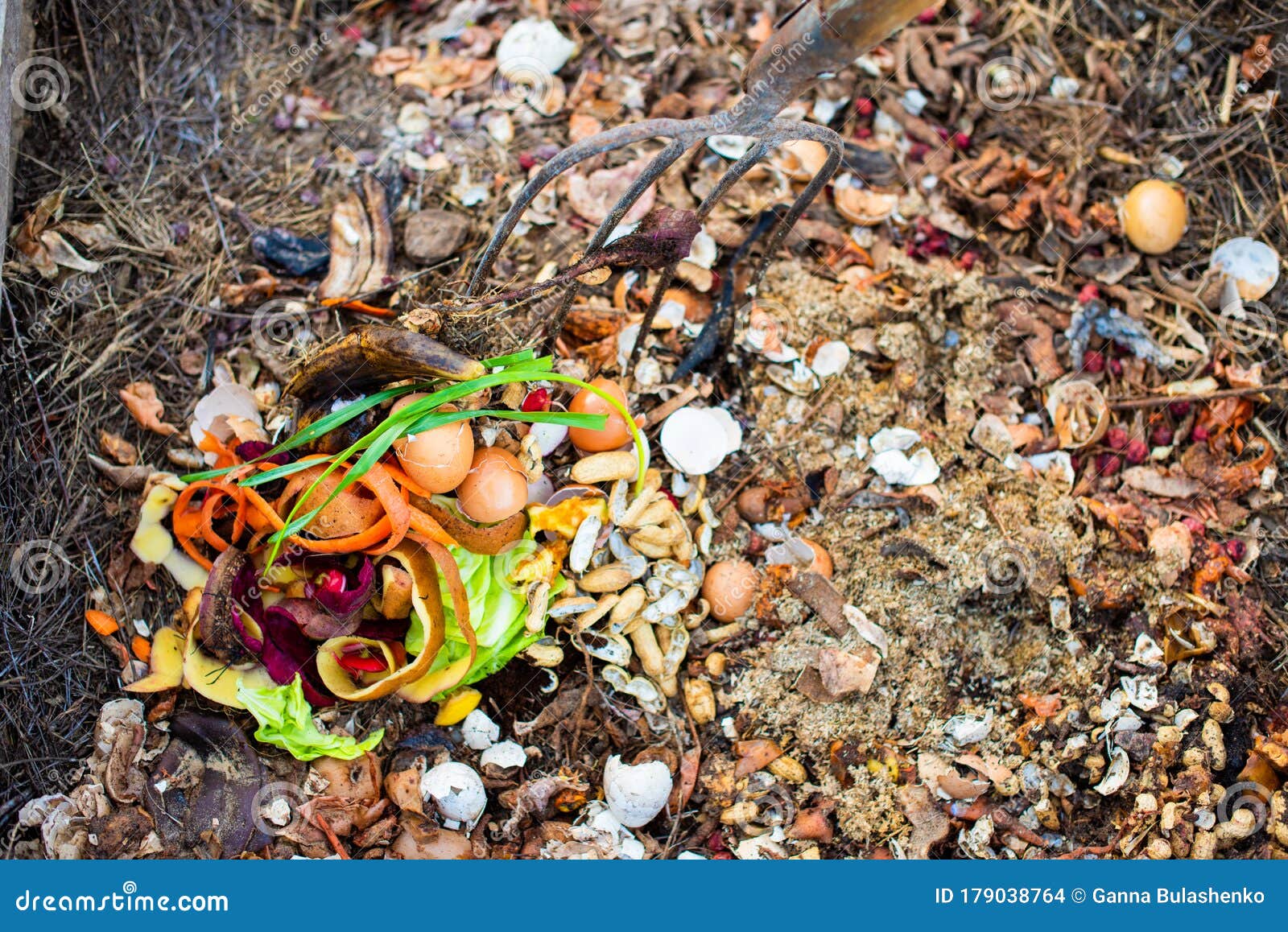 Compost Pit for Organic Scraps Stock Photo - Image of soil, kale: 179038764