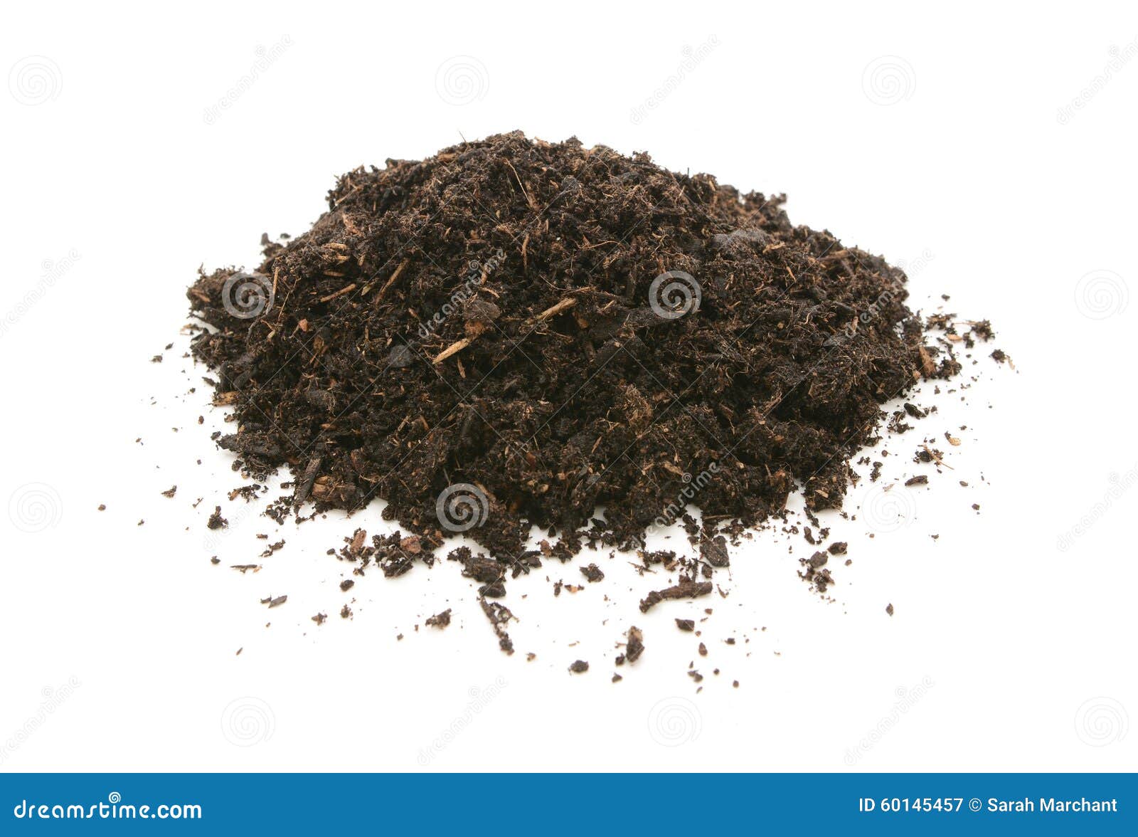 Compost, soil or dirt stock image. Image of isolated - 60145457