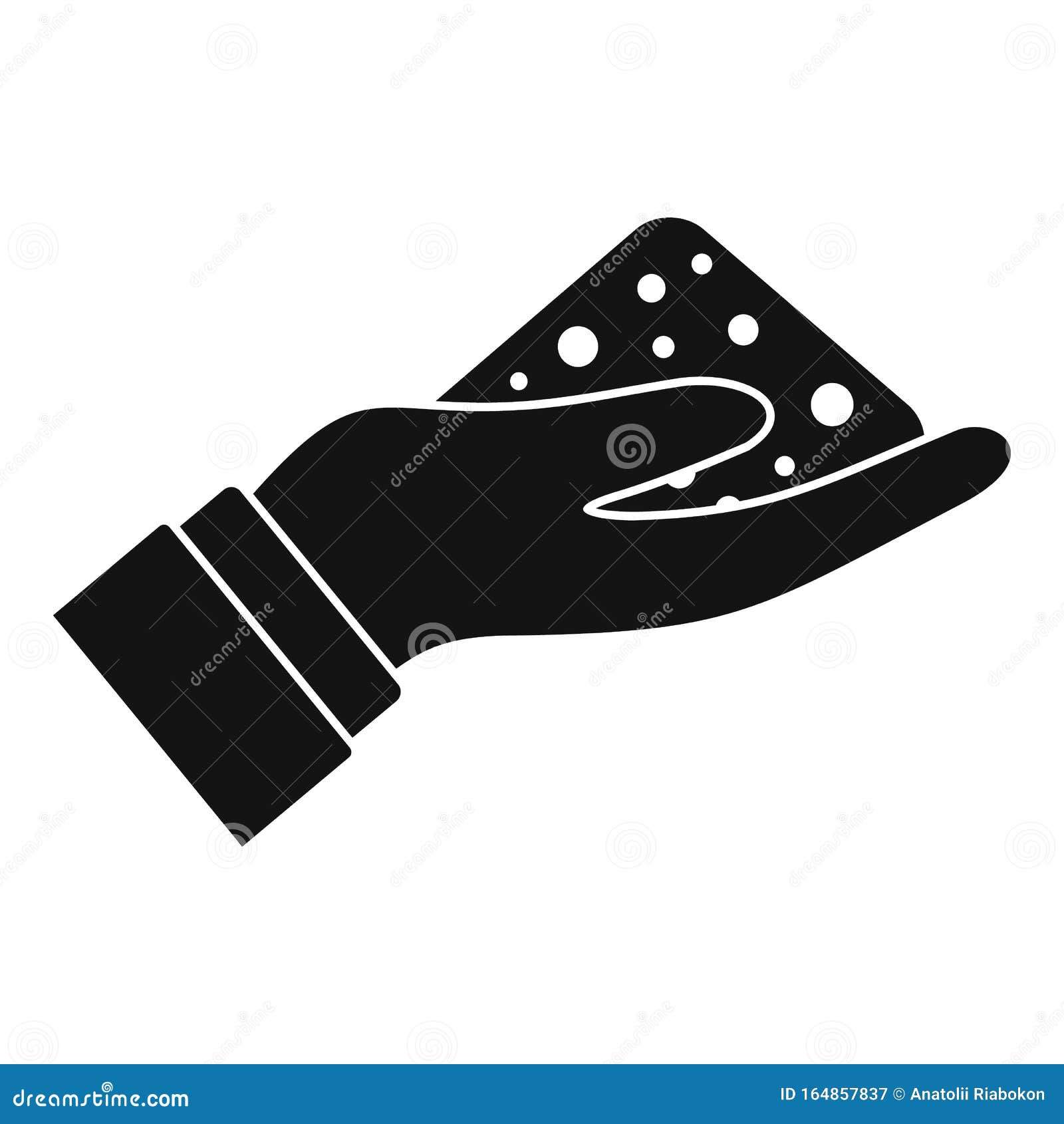Compost Soil Hand Icon, Simple Style Stock Vector - Illustration of ...