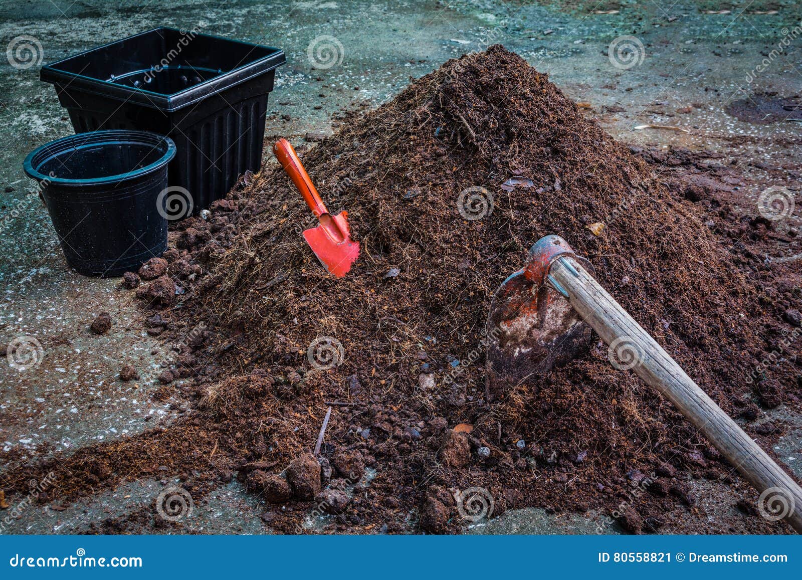 Compost soil stock image. Image of background, soil, fertilizer - 80558821