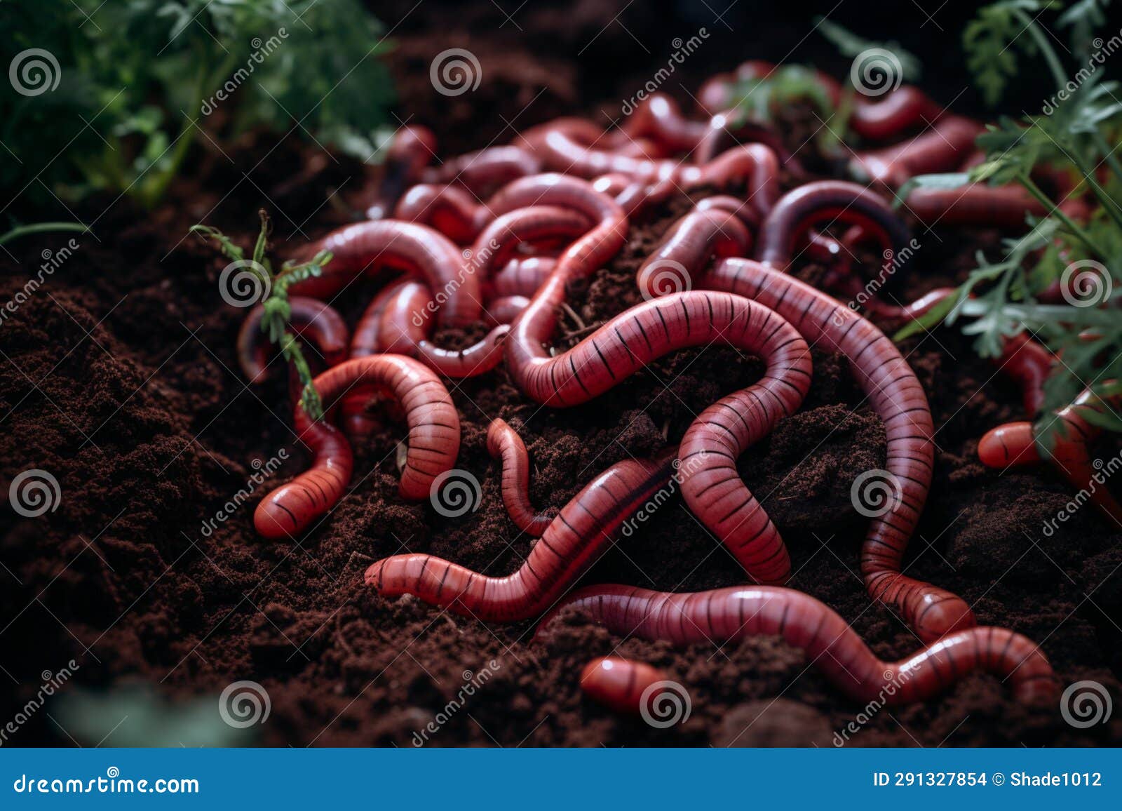 Compost Worms stock illustration. Illustration of macro - 291327854