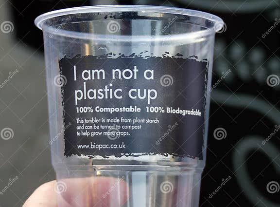 Compostable, Biodegradeable, Non Plastic Plastic Cup. Environmentally ...