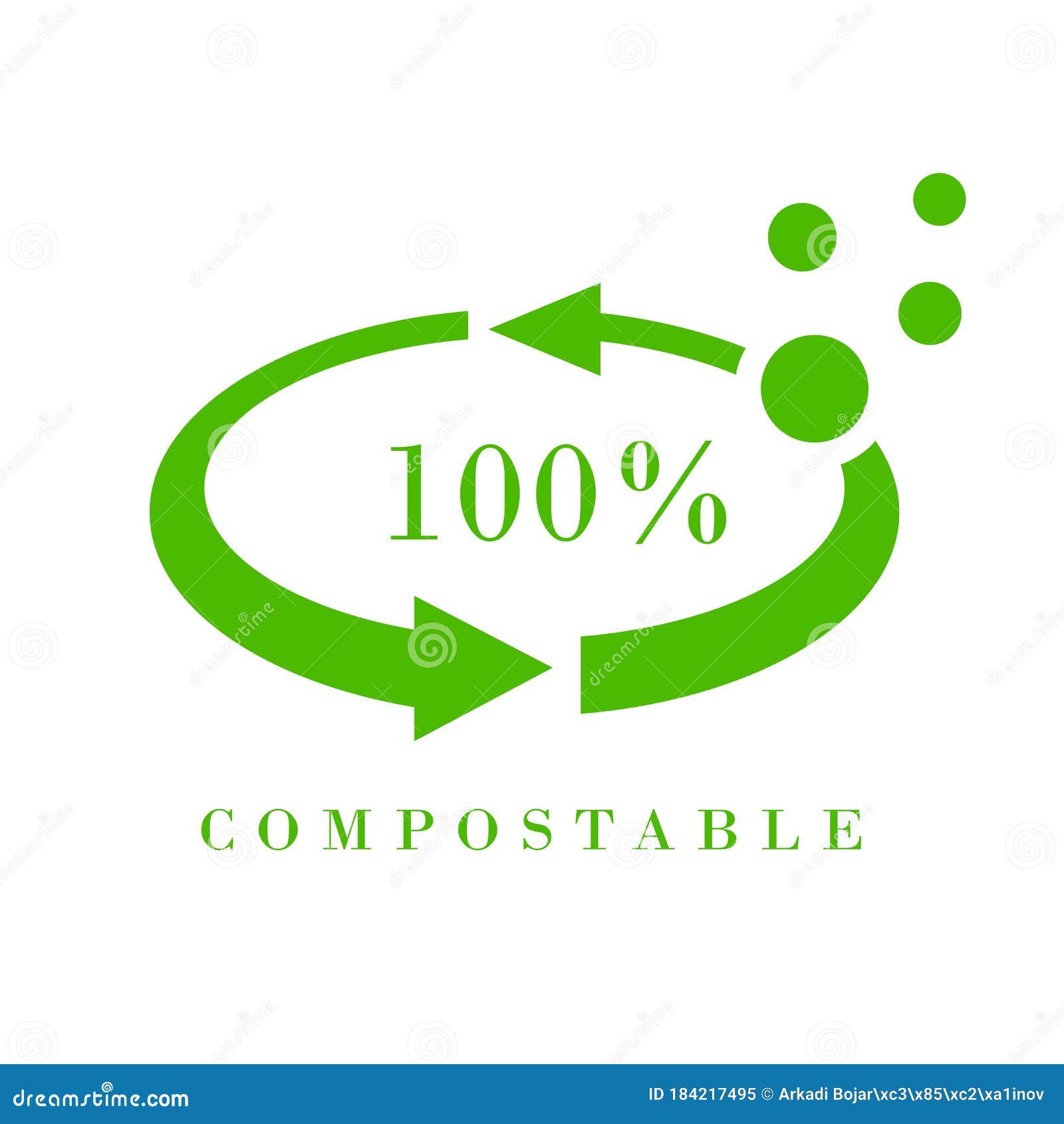 Compostable Vector Logo | CartoonDealer.com #183308541
