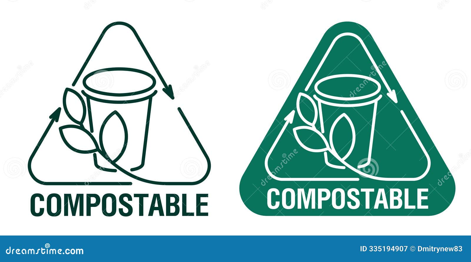 Compostable Plastic Materials Made From Corn Cartoon Vector ...