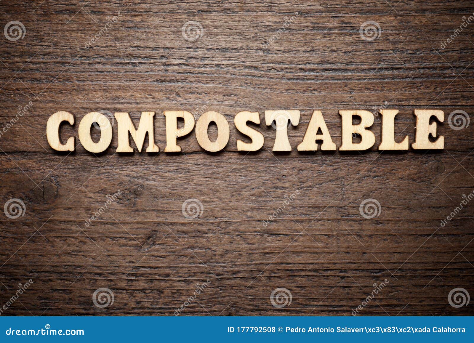 Word Compost On Moss, Green Grass Background. Top View. Banner ...