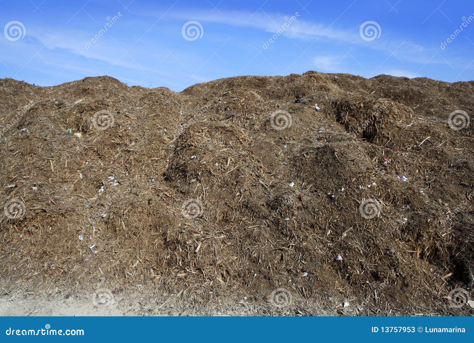 Compost Big Mountain Outdoor Ecological Recycle Royalty-Free Stock ...