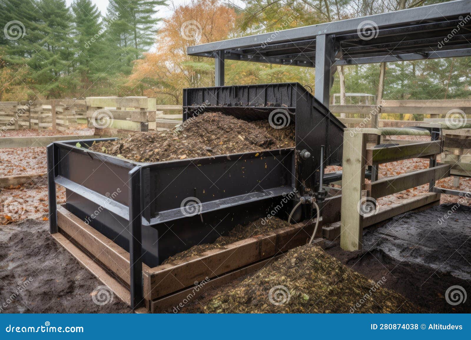Composting System with Automatic Turner, Keeping Compost Aerated and ...
