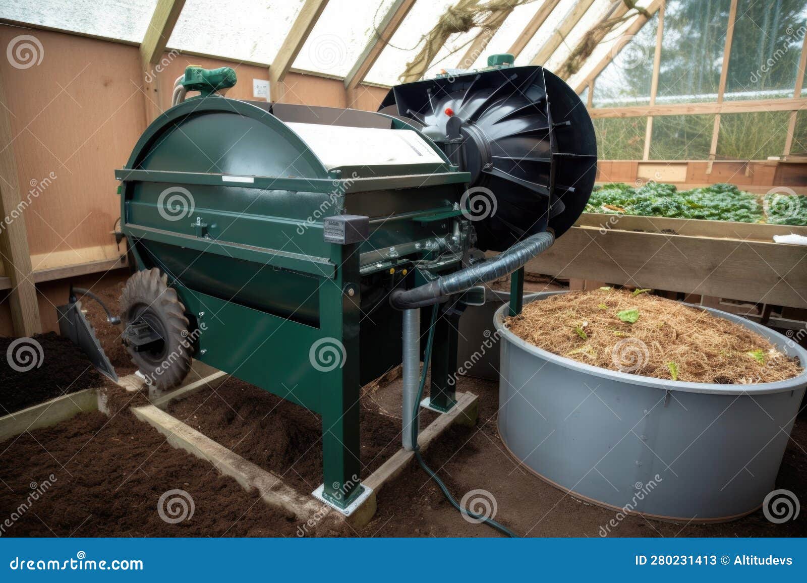 Composting System with Automatic Turner, Keeping Compost Aerated and ...