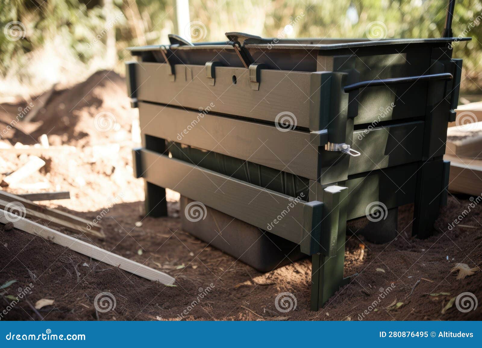 Composting System with Built-in Bin and Spigot for Easy Removal of ...