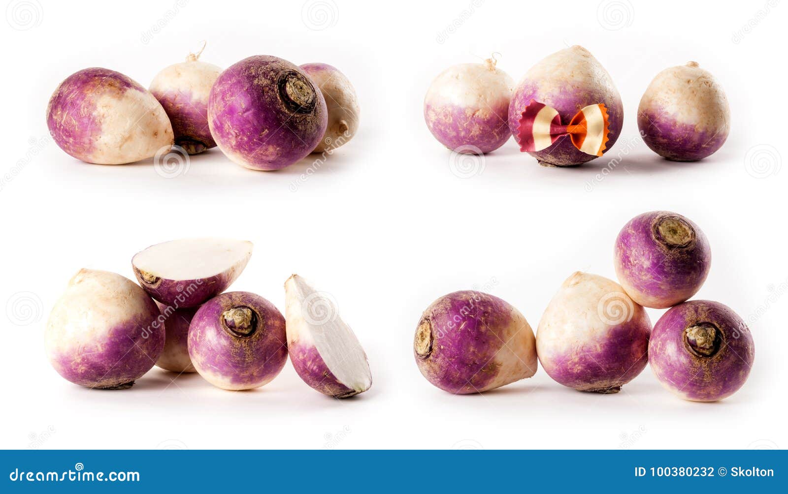 Composto Com Os Nabos Isolados No Fundo Branco Foto de Stock - Imagem ...