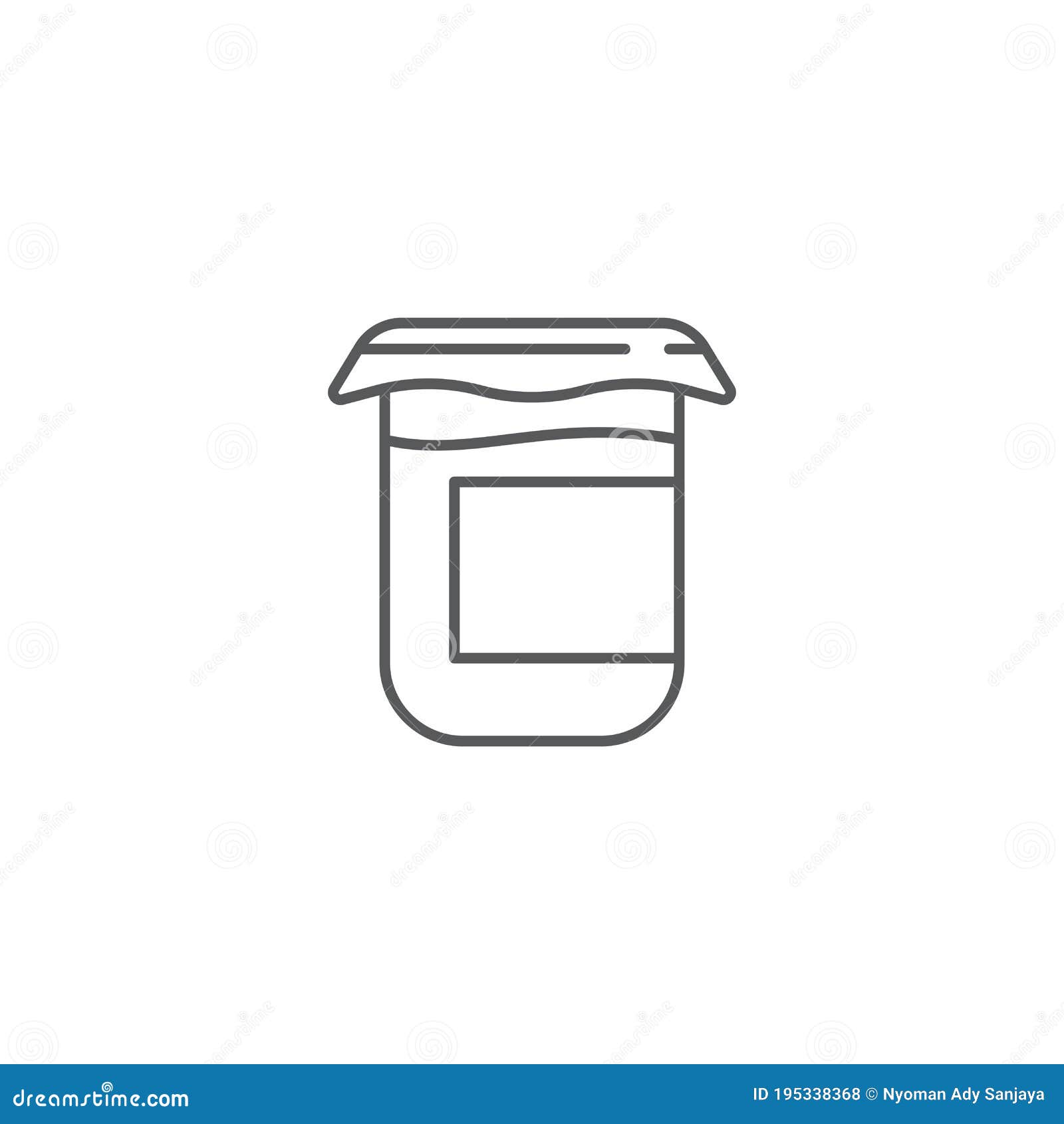 Compote, Fruit Juice Vector Icon Symbol Isolated on White Background ...