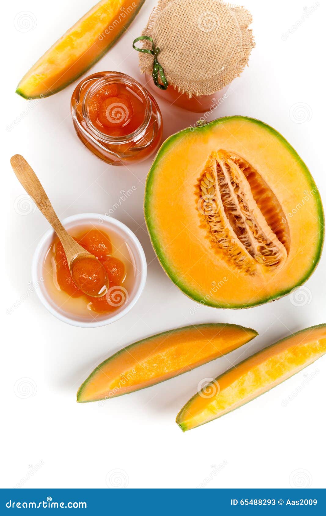 Compote Ou Confiture Exotique De Melon Image stock - Image du orange ...