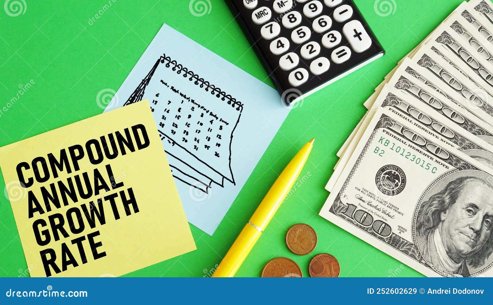 Compound Annual Growth Rate CAGR is Shown Using the Text Stock Image ...