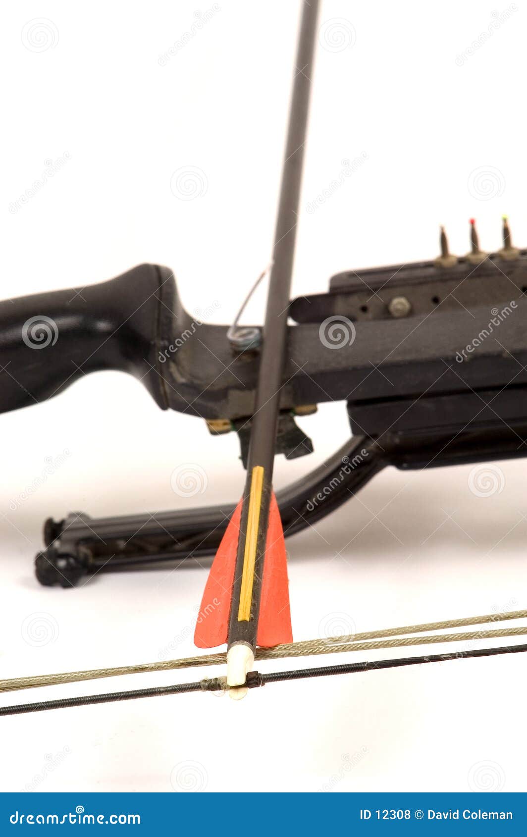 Compound Bow and Arrow stock photo. Image of rest, vanes - 12308