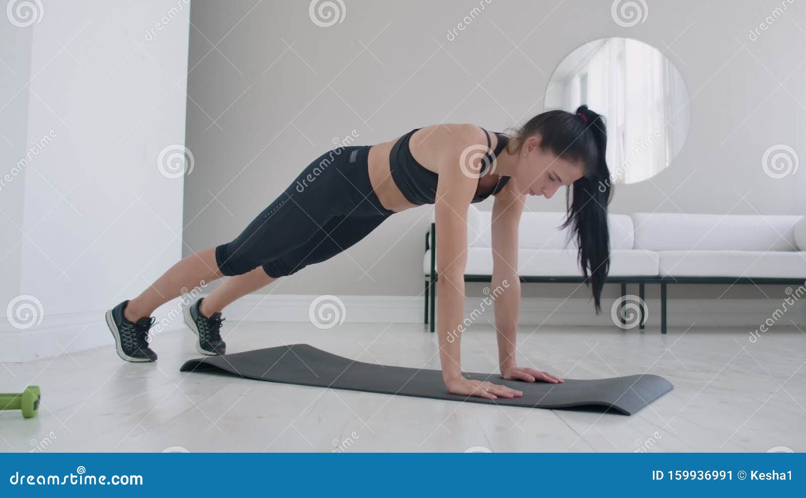 Compound Exercise with a Plank Stock Video - Video of muscles, daytime ...