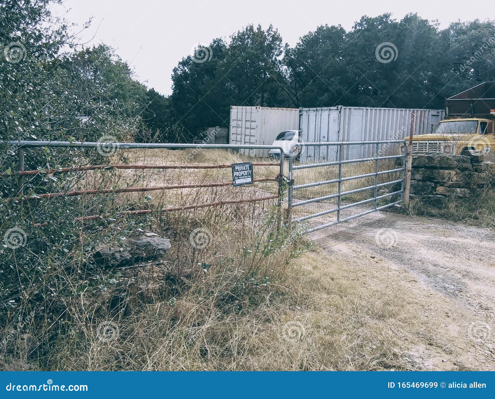 Compound gate stock image. Image of compound, gate, rural - 165469699
