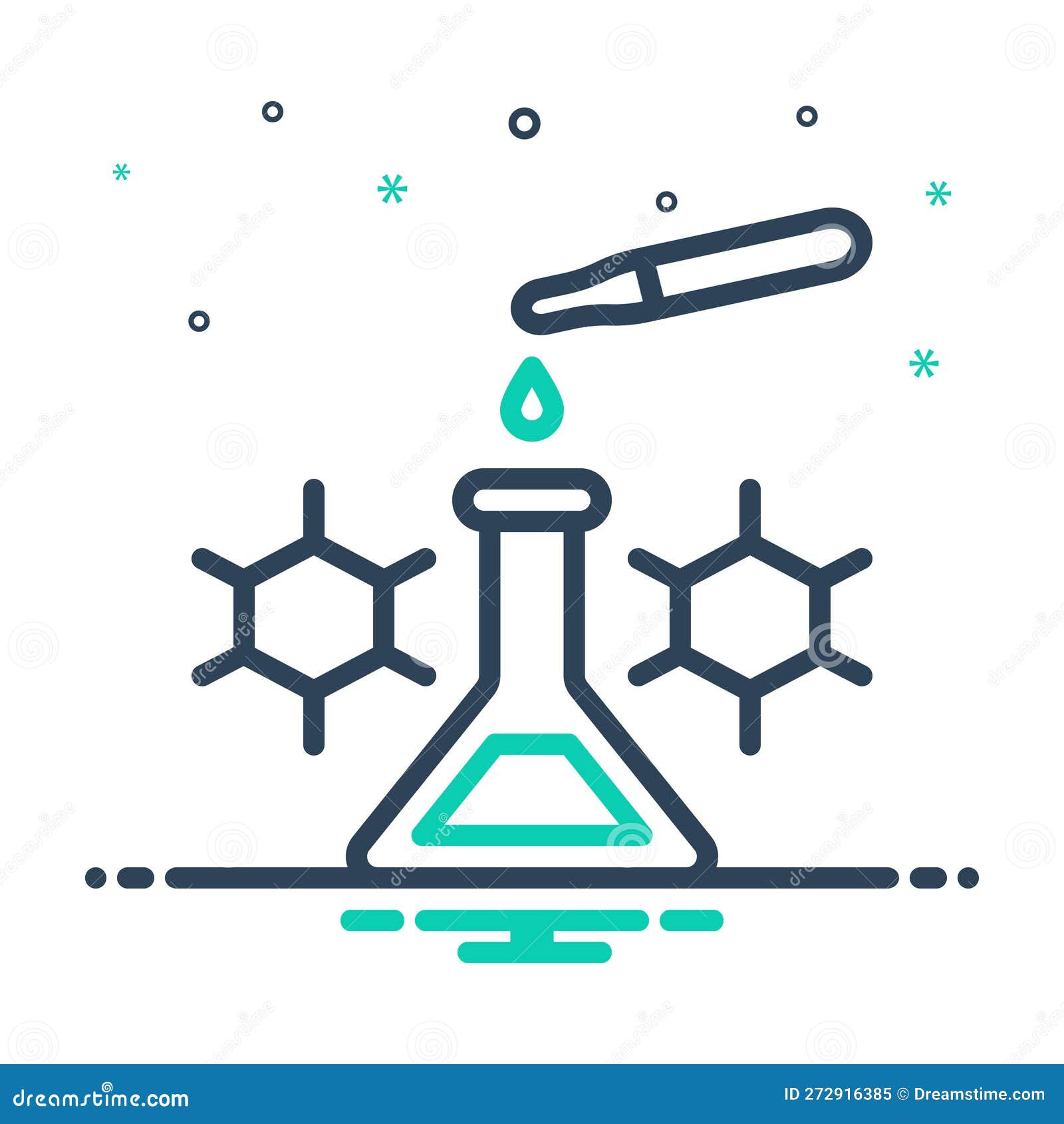 Compound Molecule Icons Set, Cartoon Style | CartoonDealer.com #97796423