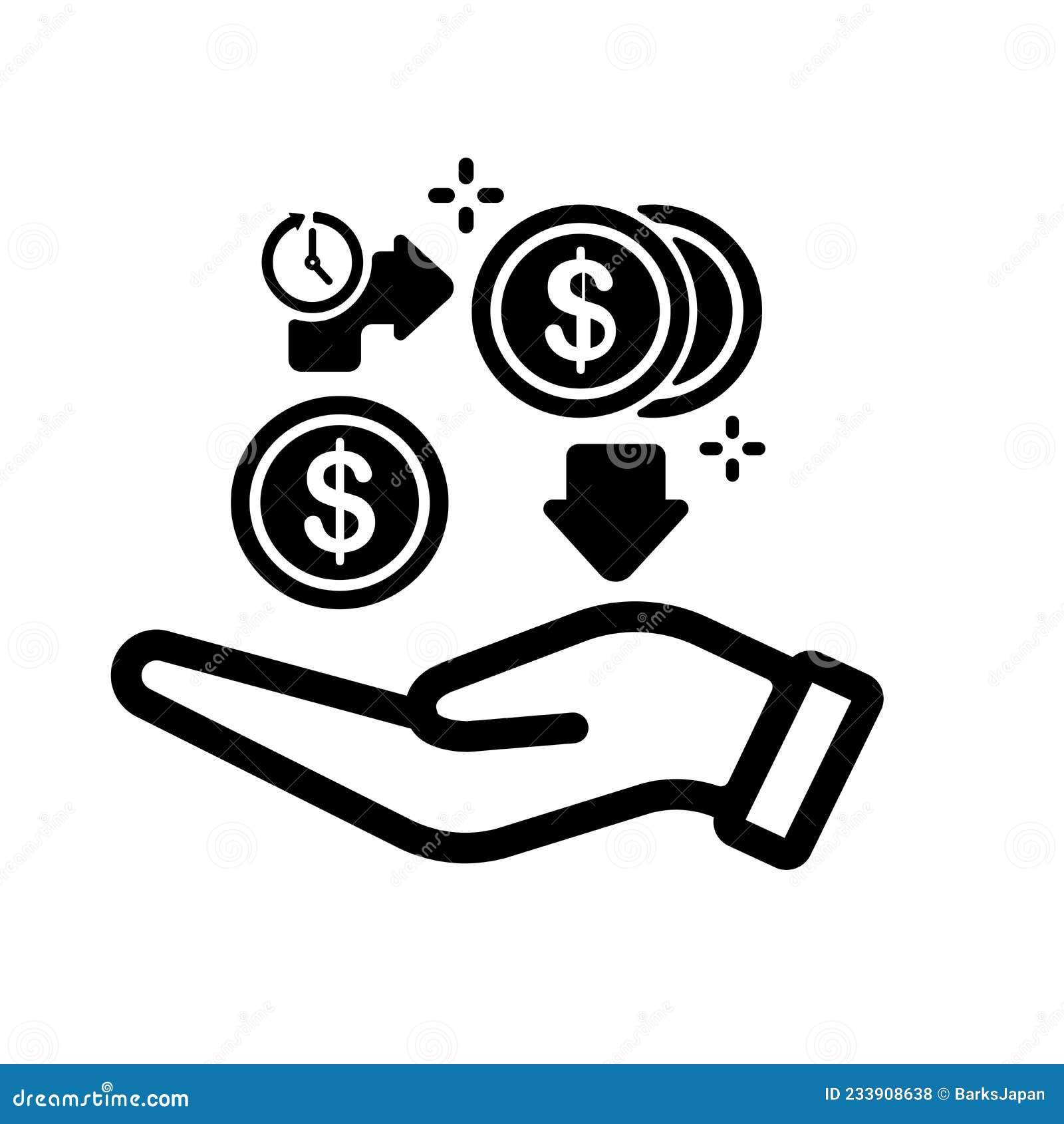 Compound Interest, Long-term Investment Vector Icon Illustration Stock ...
