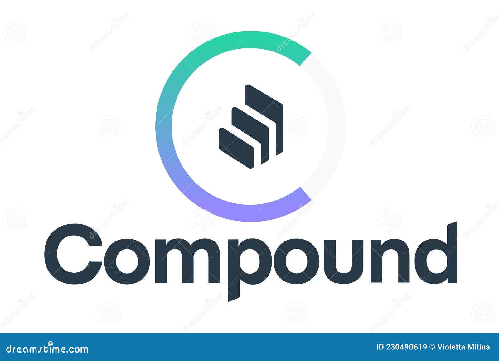 Compound Logos Vector Logo Text Icon Author S Development Editorial ...