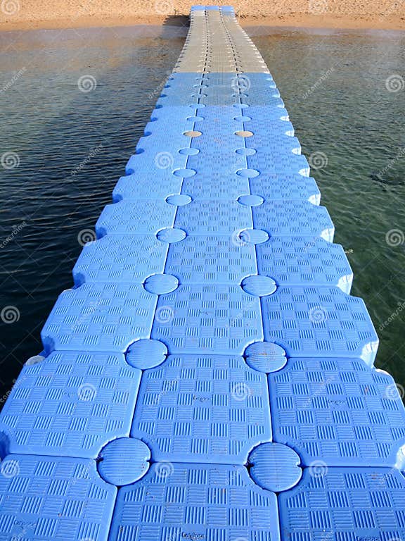 Compound Pontoon on the Tourist Beach Stock Image - Image of floating ...