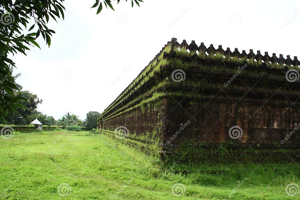 Compound wall stock image. Image of olden, earthen, algae - 13492299