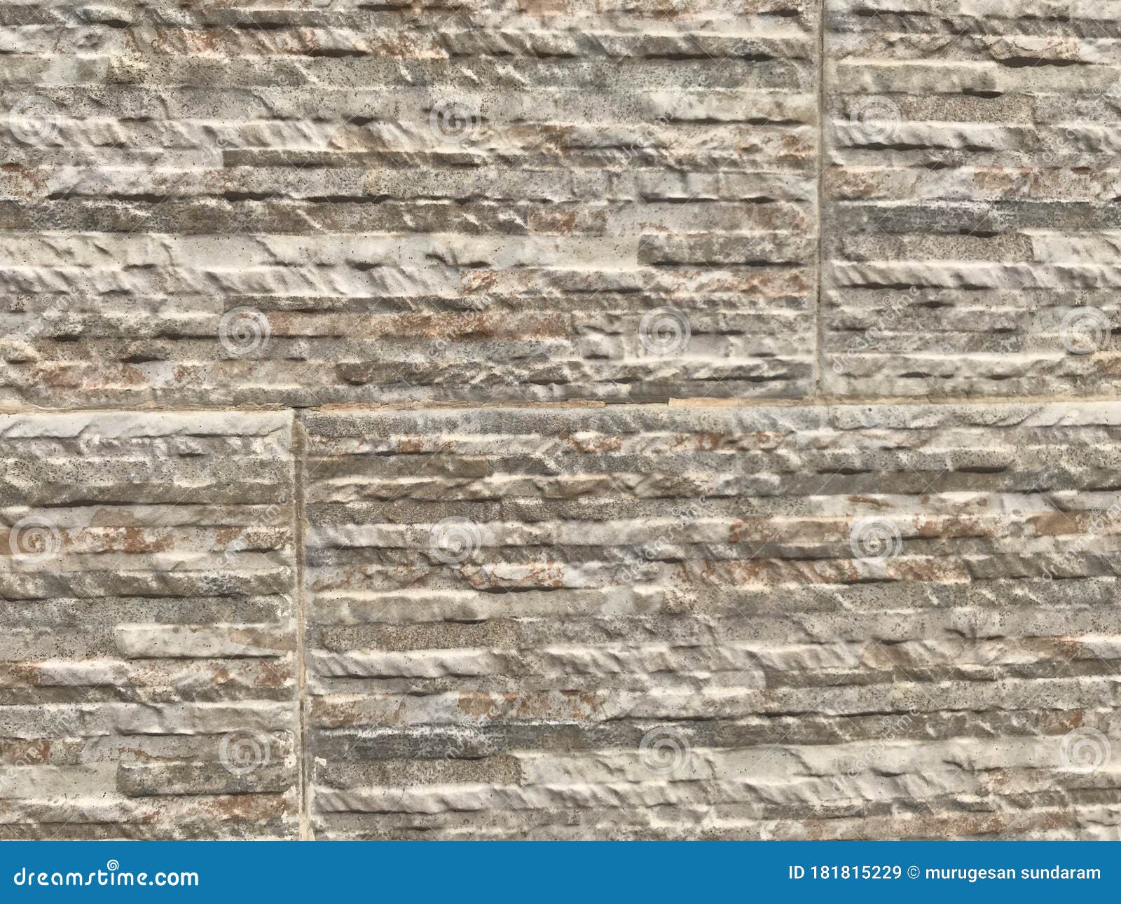 Stone Pitching For Wall Finishes Of Compound Wall Of An Residential ...