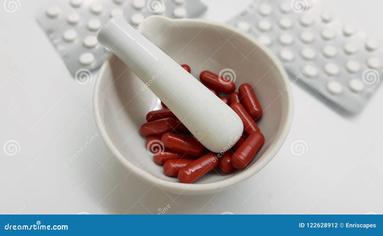 Compounding Capsules and Tablets Stock Photo - Image of packing ...