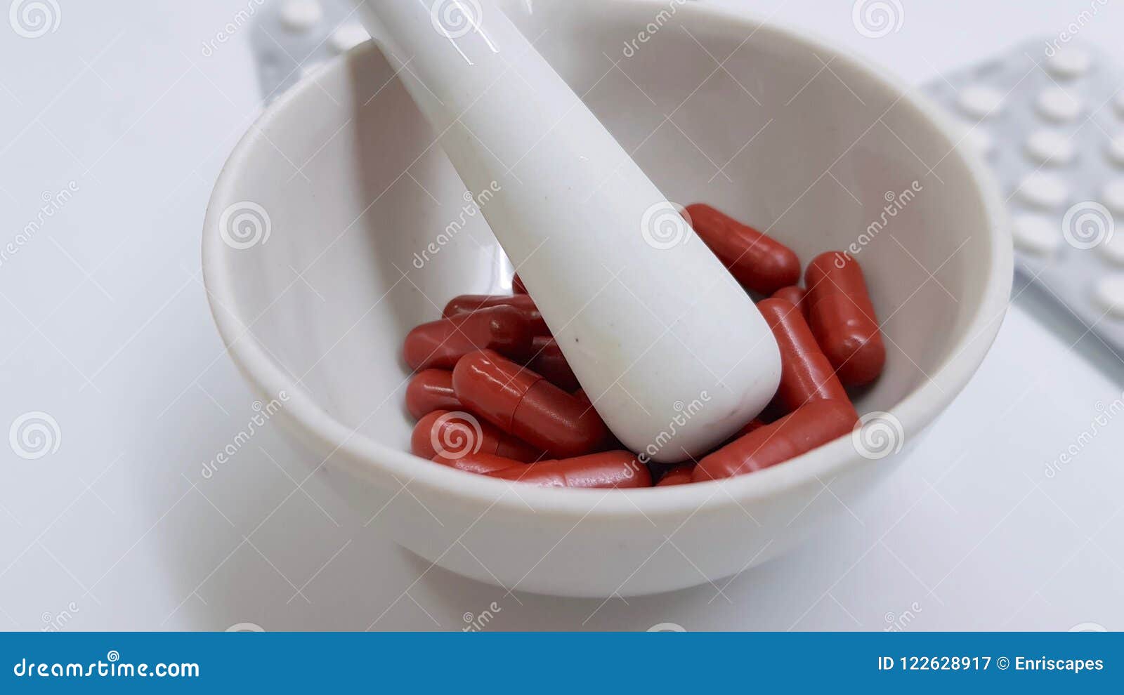 Compounding Capsules and Tablets Stock Image - Image of pain, treatment ...