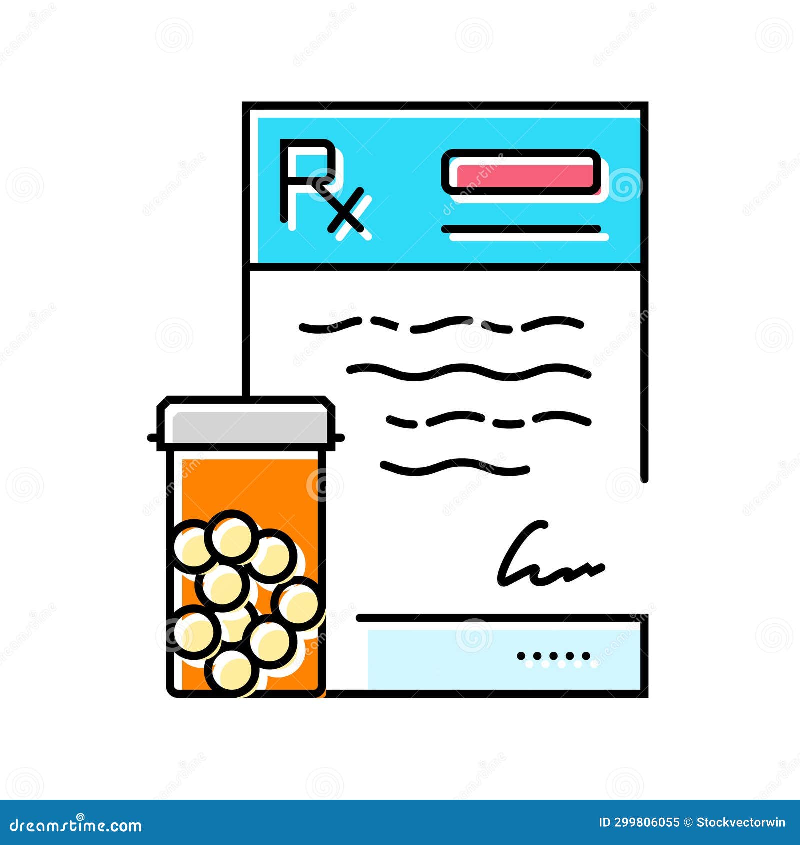 Compounding Medications Pharmacist Color Icon Vector Illustration Stock ...