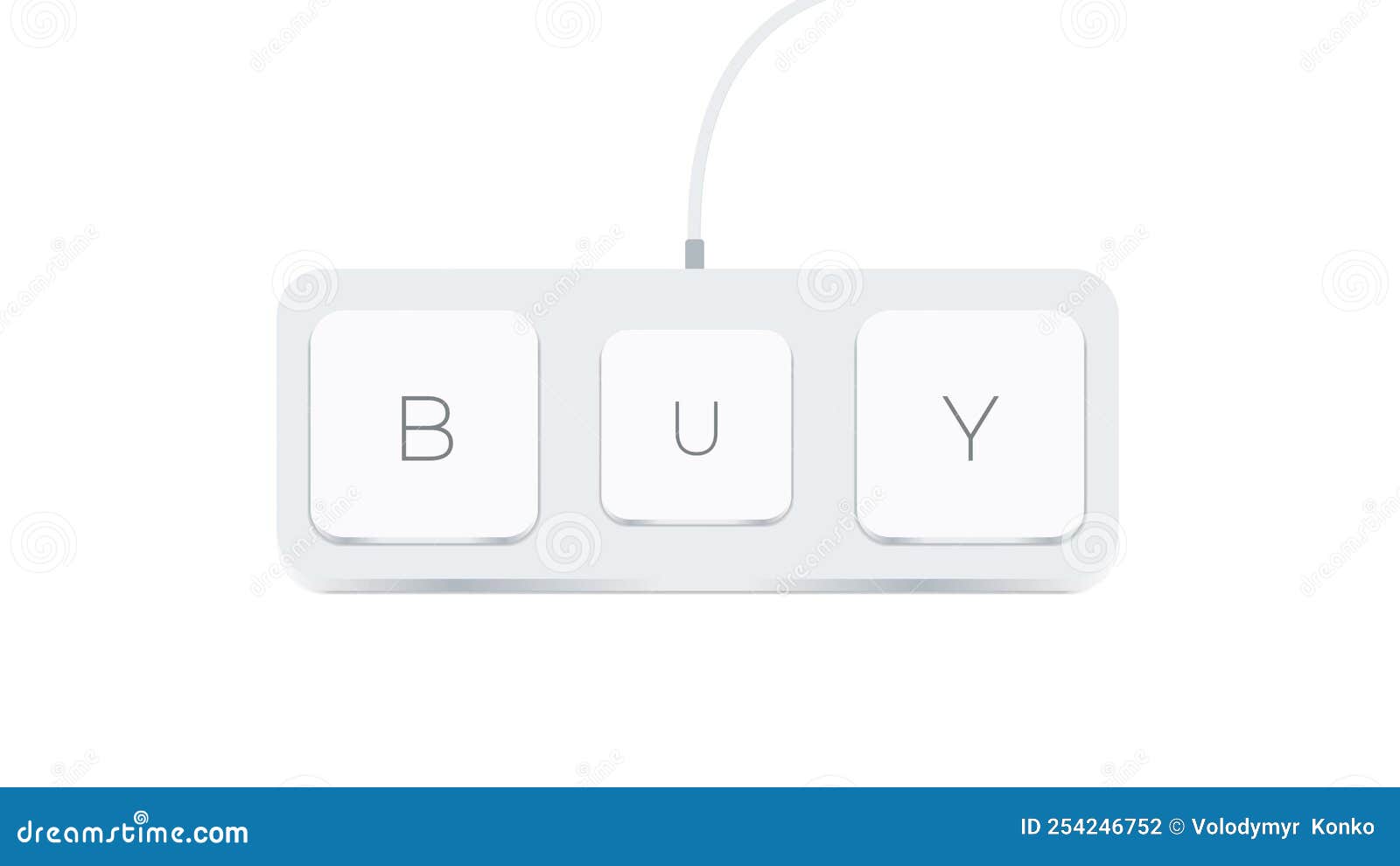 Comprar Palabra Escrita Con Botones De Computadora Sobre Fondo Blanco ...