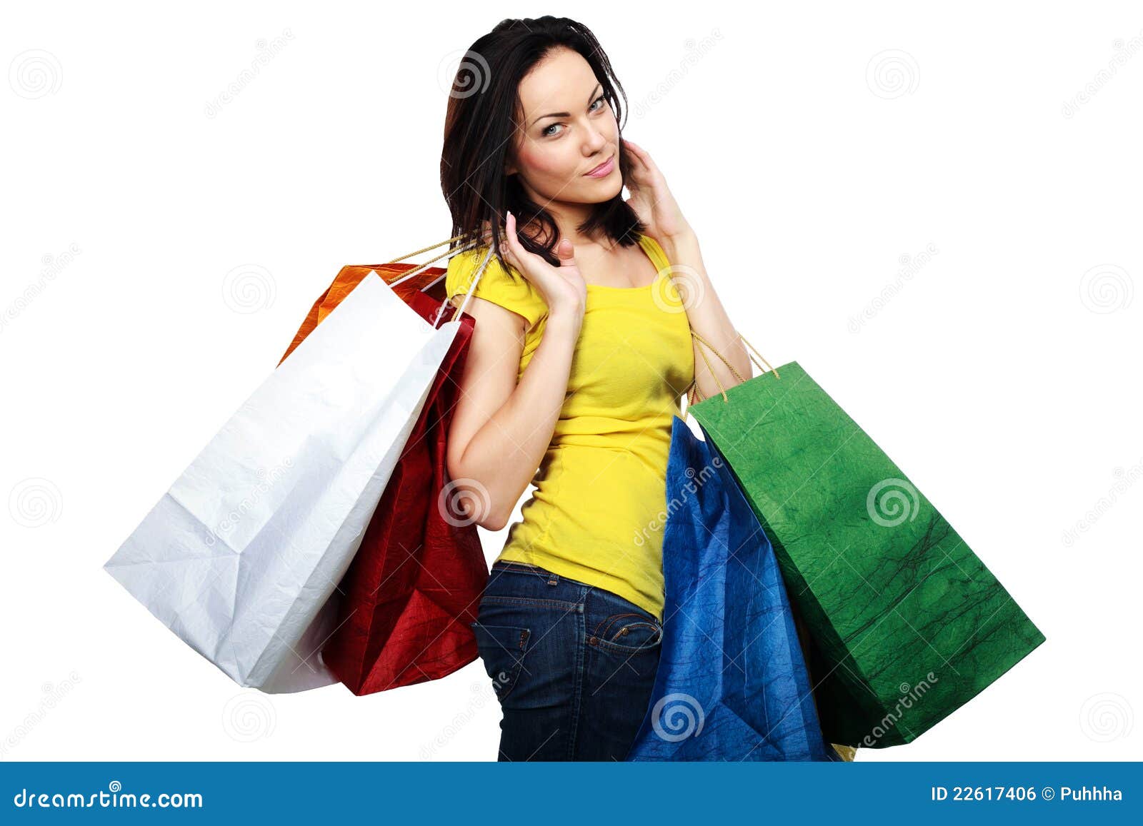 Compras foto de archivo. Imagen de manera, hermoso, belleza - 22617406