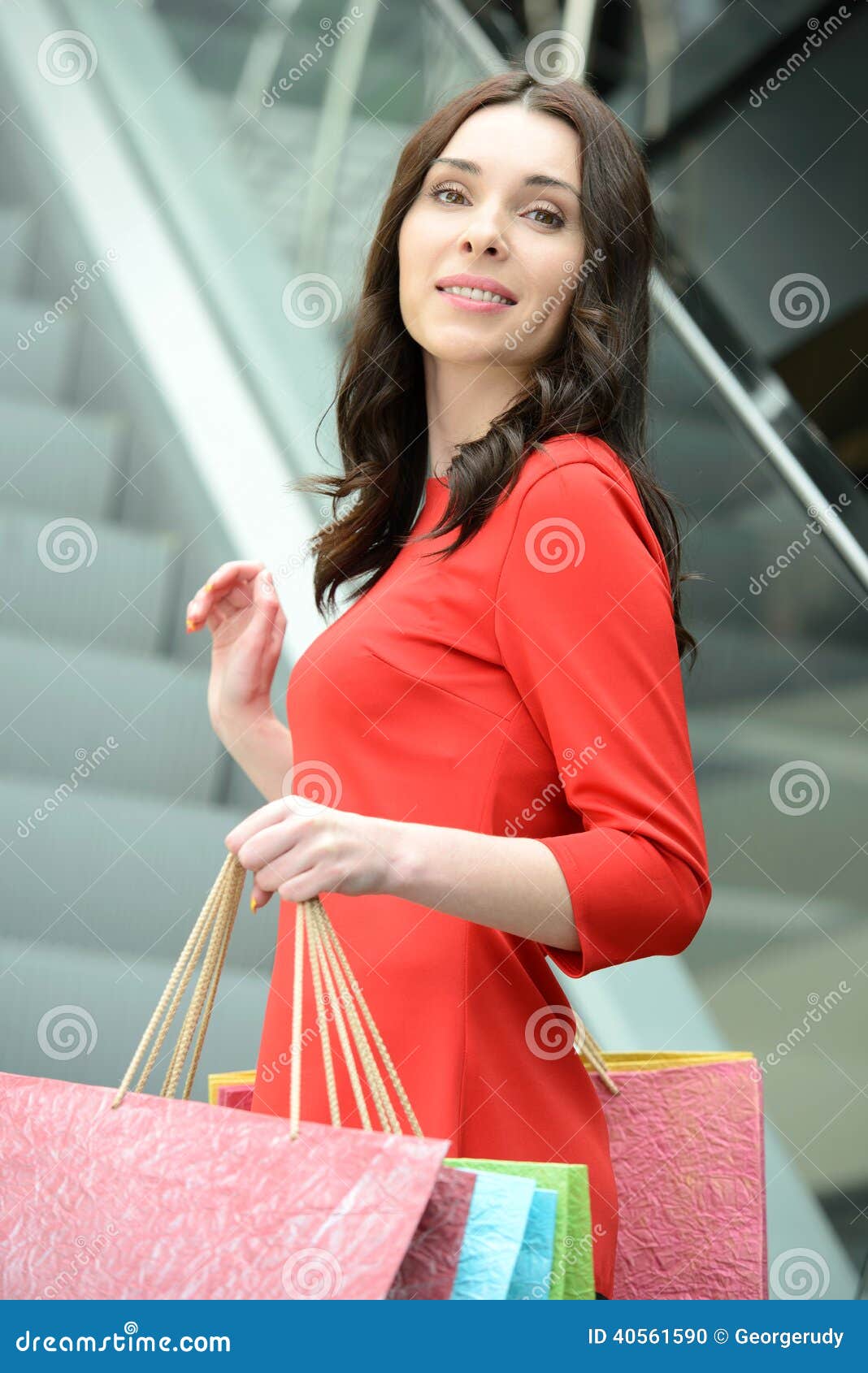 Compras foto de stock. Imagem de escalators, comercial - 40561590