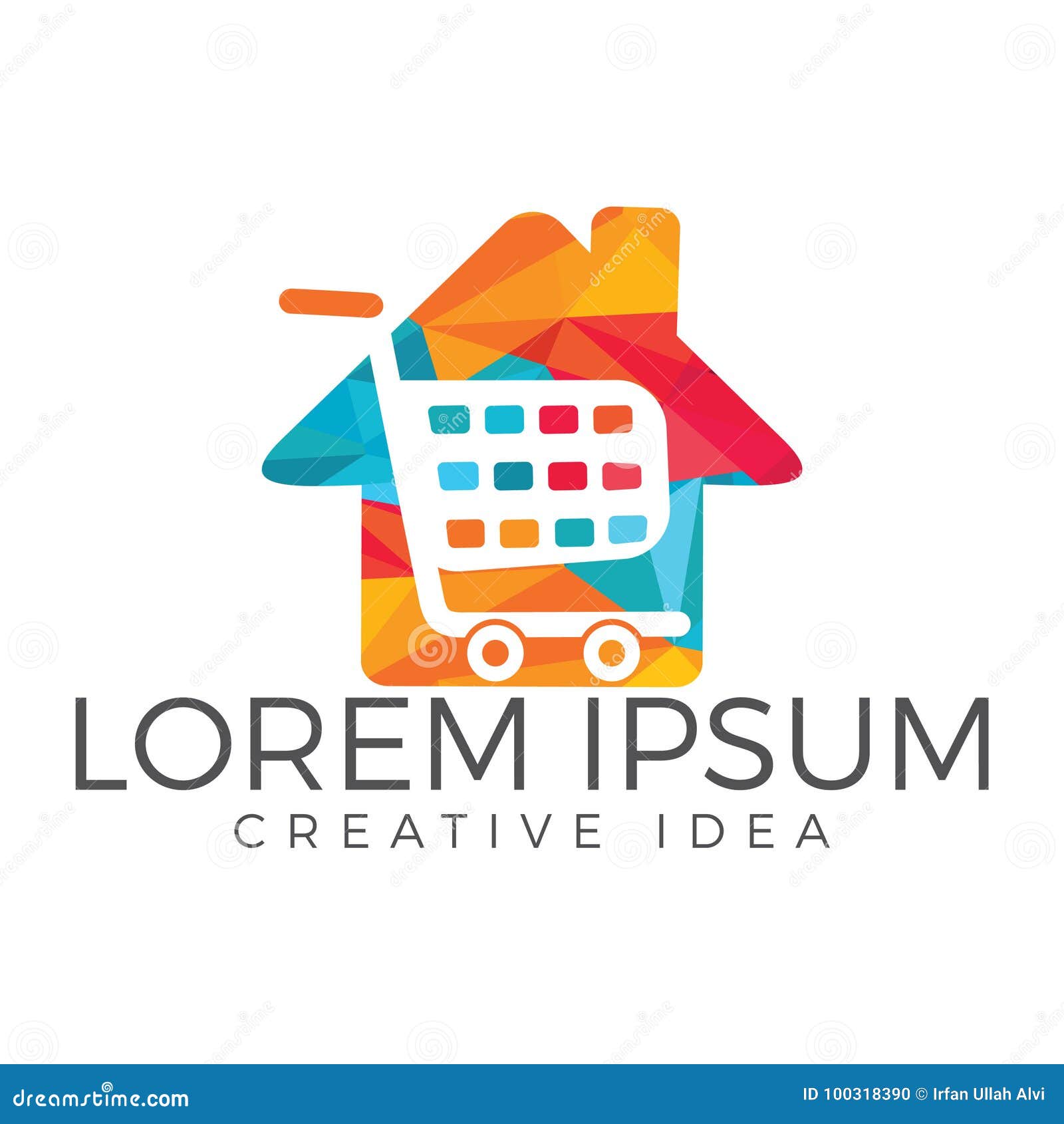 Compras Logo Design ilustración del vector. Ilustración de presente ...