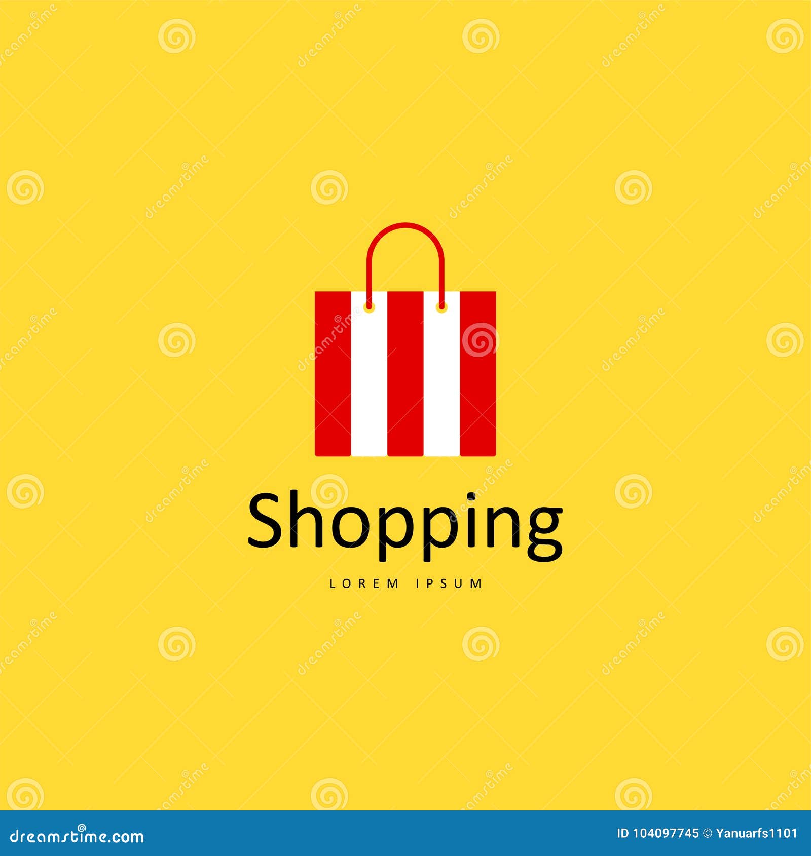 Compras Logo Vector Art Modelo Negocios Stock de ilustración ...