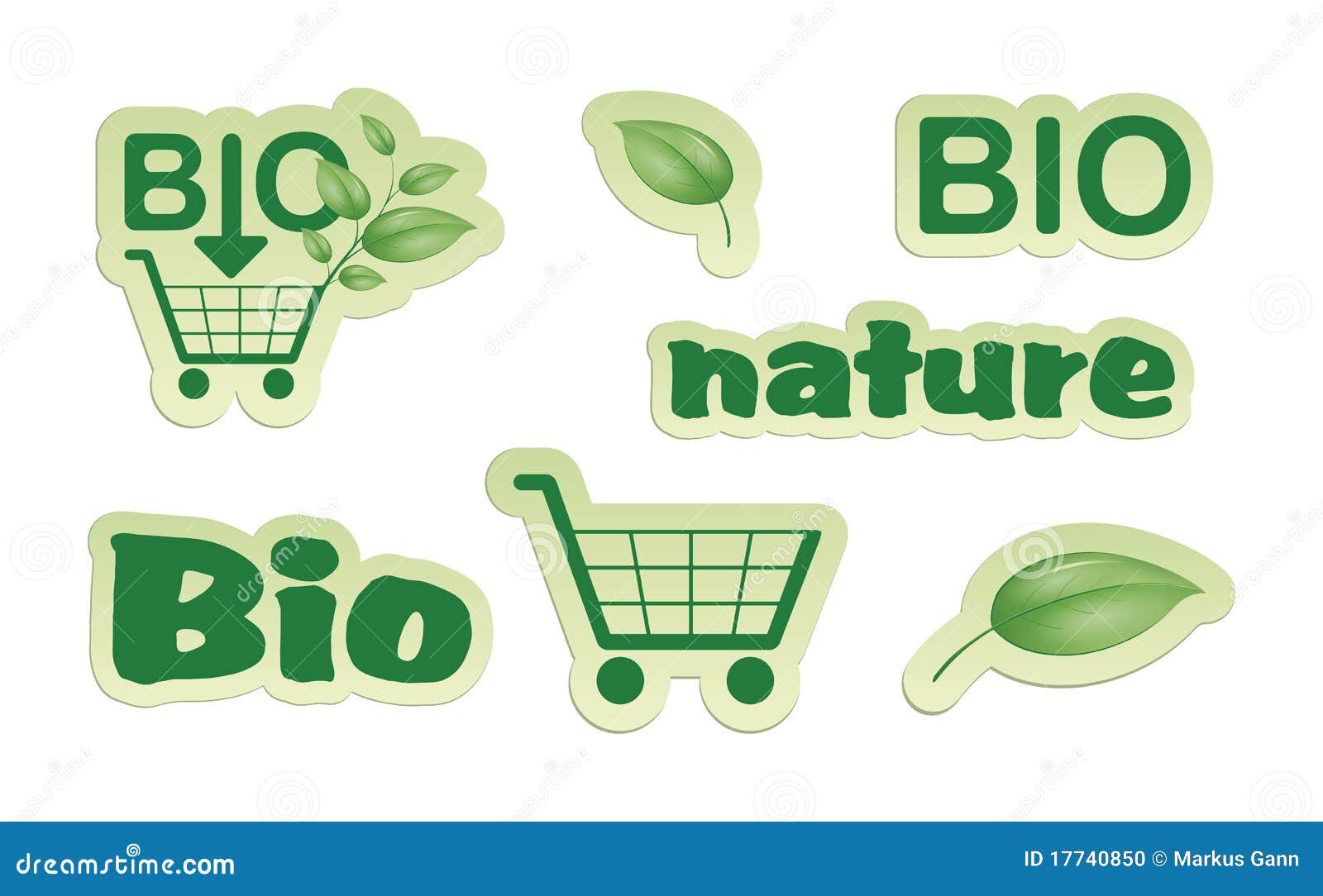 Compras verdes stock de ilustración. Ilustración de conjunto - 17740850