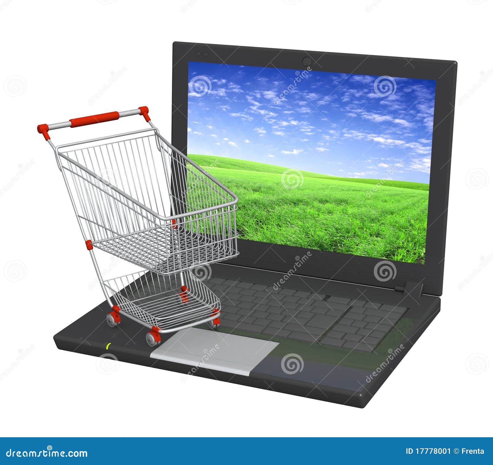 Compras virtuales stock de ilustración. Ilustración de global - 17778001