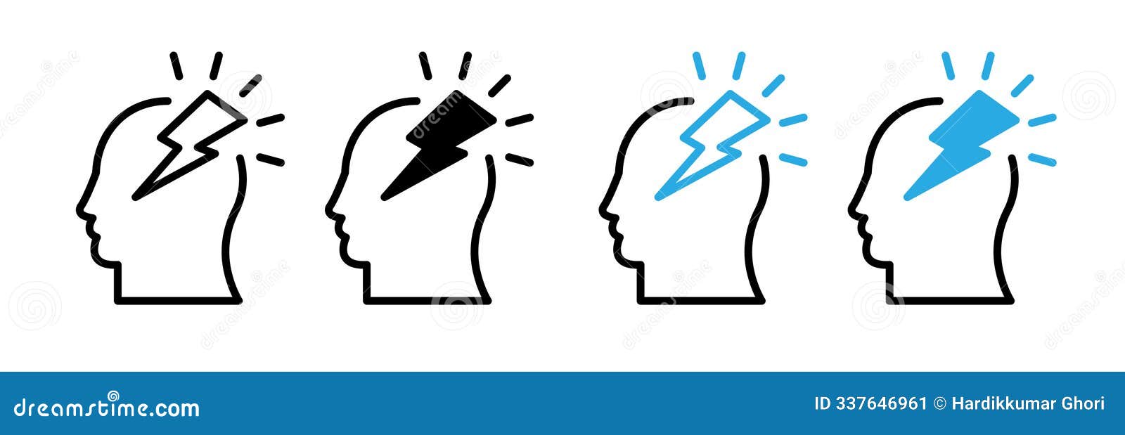 Comprehension Icon Set. Understand Wisdom And Rational Thinking Light ...