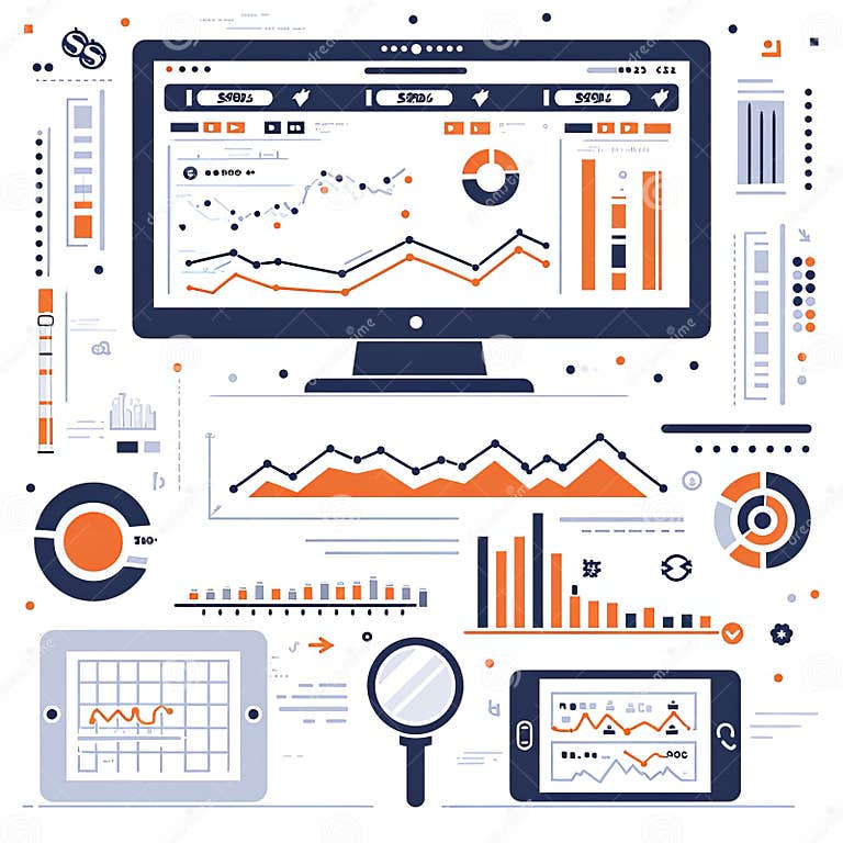 Comprehensive Analytics Interface Displaying Charts and Graphs on ...